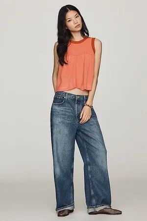 Maeve Wool Cashmere Swg Tank Top - Tomato