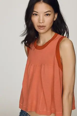 Maeve Wool Cashmere Swg Tank Top - Tomato