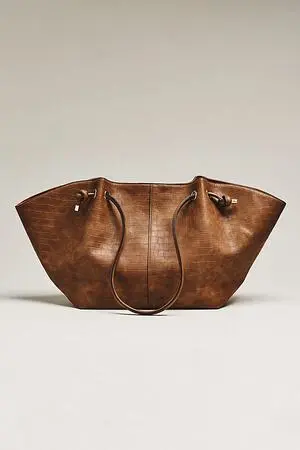 Maeve Embossed Croc Tote Bag