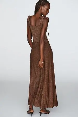 Endless Rose Square-neck Midi Dress