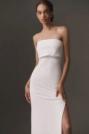 Bhldn Strapless Column Maxi Dress