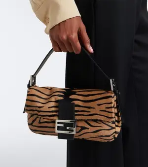 Fendi Baguette® 26424 Calf Hair Shoulder Bag
