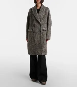 Brunello Cucinelli Herringbone Wool-blend Coat