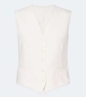 Fendi Virgin Wool Vest - White