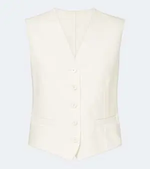 Fendi Virgin Wool Vest - White