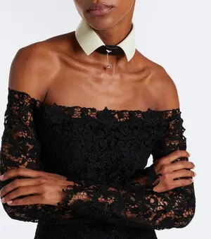 Fendi Embellished Leather Collar