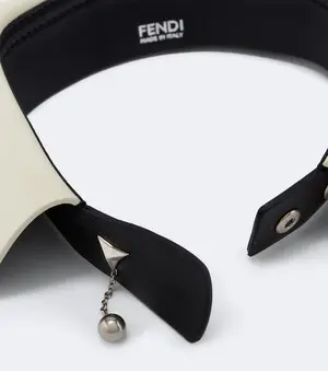 Fendi Embellished Leather Collar