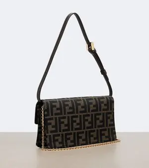 Fendi Jacquard Canvas Wallet On Chain