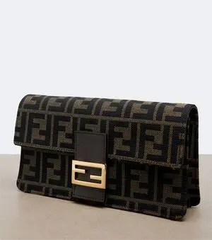 Fendi Jacquard Canvas Wallet On Chain