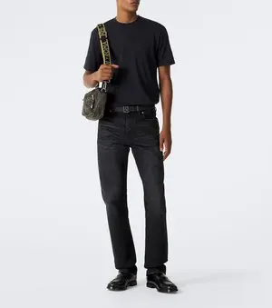 Fendi Logo Cotton Jersey T-shirt