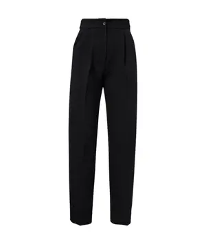 THE FRANKIE SHOP Doyer Pleated Wide-leg Pants - Black