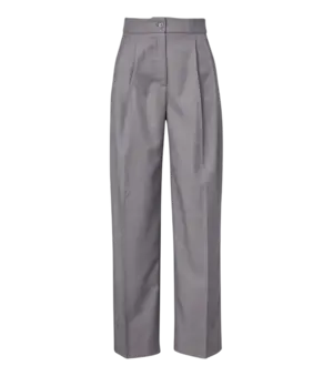 THE FRANKIE SHOP Doyer Pleated Wide-leg Pants - Grey