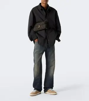 Fendi Match Suede Sneakers