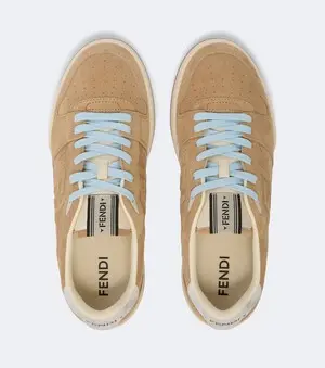 Fendi Match Suede Sneakers