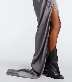 Rick Owens Edfu Ruched Jersey Gown