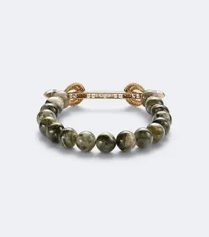 ANANYA Chakra 18kt Yellow Beaded Gemstone Bracelet With Diamonds