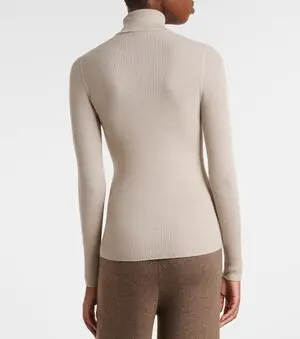 Agnona Turtleneck Wool, Silk, And Cashmere Sweater