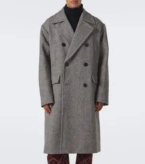 Dries Van Noten Double-breasted Wool Coat