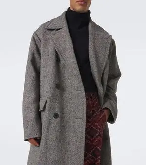 Dries Van Noten Double-breasted Wool Coat