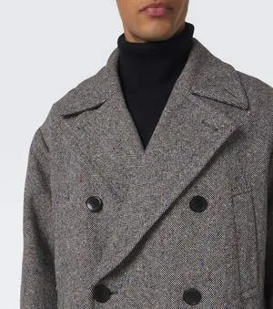 Dries Van Noten Double-breasted Wool Coat