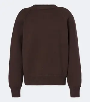 THE FRANKIE SHOP Lina Wool-blend Sweater - Brown
