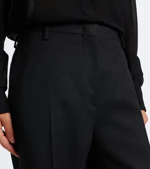 Fendi Virgin Wool Wide-leg Trousers