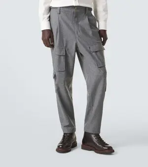 Brunello Cucinelli Virgin Wool Cargo Pants