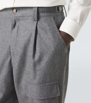 Brunello Cucinelli Virgin Wool Cargo Pants