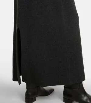 Agnona Cashmere Midi Skirt - Grey