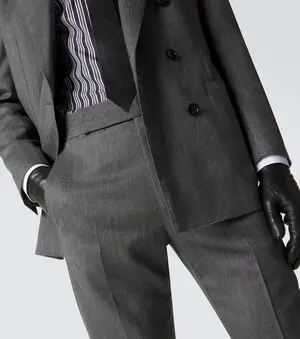 TOM FORD Mouliné Wool Twill Straight Pants