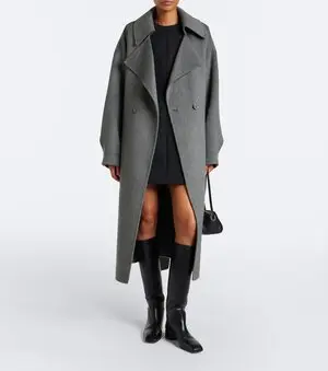 THE FRANKIE SHOP Issen Wool-blend Wrap Coat