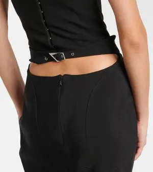 MUGLER Cutout Pencil Skirt