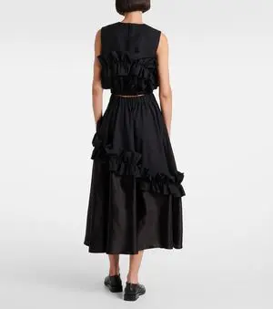 Noir Kei Ninomiya Ruffled Wool Top