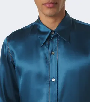 Dries Van Noten Silk Satin Shirt