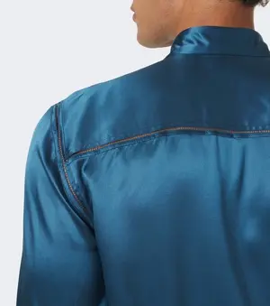 Dries Van Noten Silk Satin Shirt