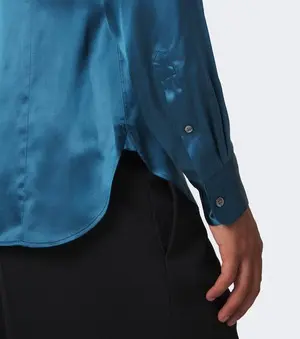 Dries Van Noten Silk Satin Shirt