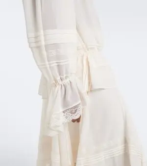 XU ZHI Lace-trimmed Off-shoulder Top