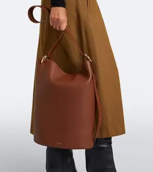 JOSEPH Bucket Large Leather Shoulder Bag