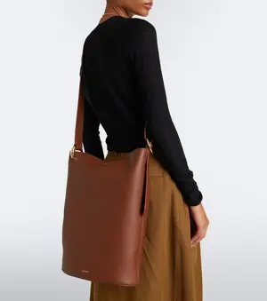 JOSEPH Bucket Large Leather Shoulder Bag