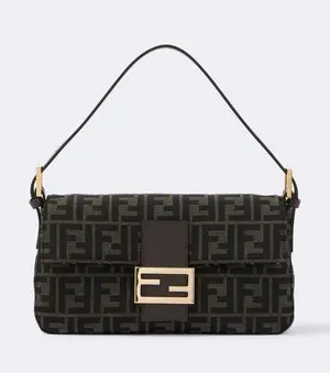 Fendi Baguette® Jacquard Shoulder Bag - Brown