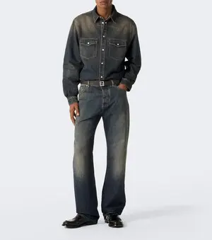 Fendi Faded Straight Jeans