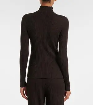 Agnona Turtleneck Sweater In Cashmere, Wool, And Silk