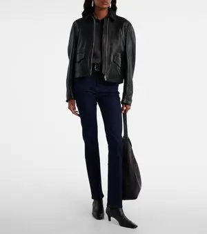 FRAME Pencil High-rise Slim Jeans