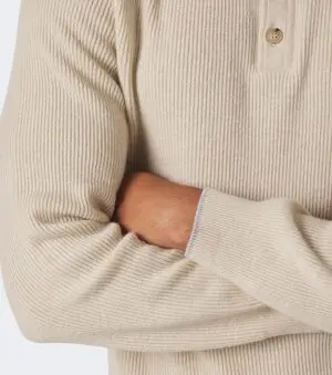 Fedeli Cashmere Turtleneck Sweater With Buttoned Front