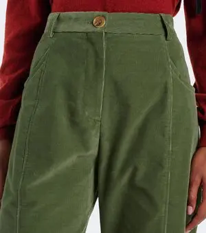 BLAZÉ MILANO Sorraia Cotton Corduroy Barrel-leg Pants