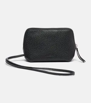 THE ROW Owen Leather Pouch - Black