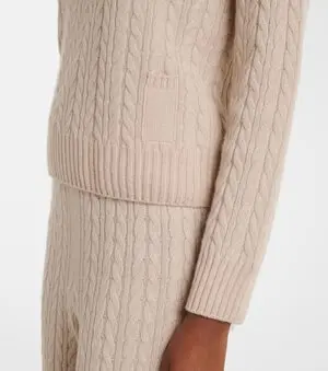 Agnona Cable-knit Cashmere Crewneck Sweater