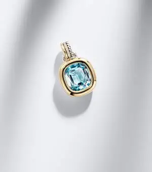 David Yurman Dy Mercer Pendant With Topaz And Diamonds
