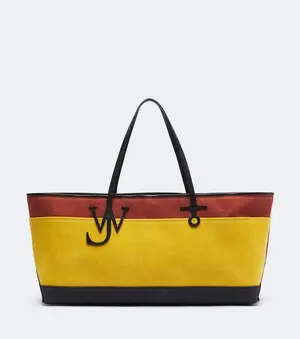 JW Anderson Anchor Striped Canvas Tote Bag - Multicoloured