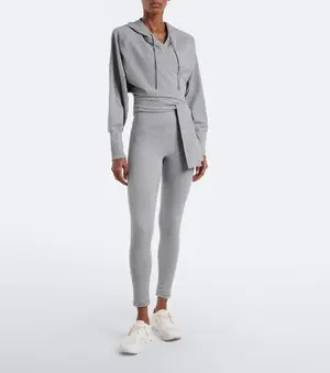 Adidas By Stella McCartney Cropped Jersey Hoodie